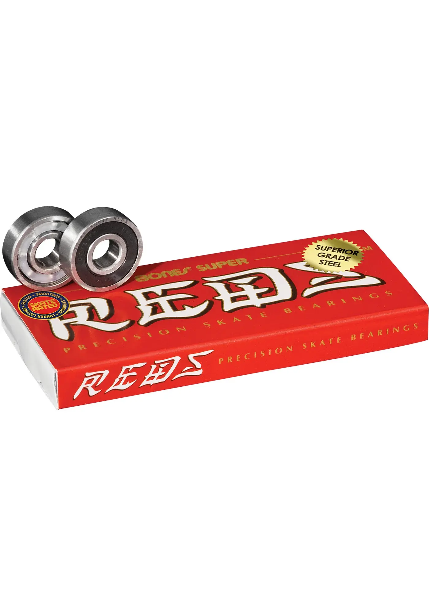 Bones Super Reds Bearings 8-PACK - Sucker Punch Skate Shop