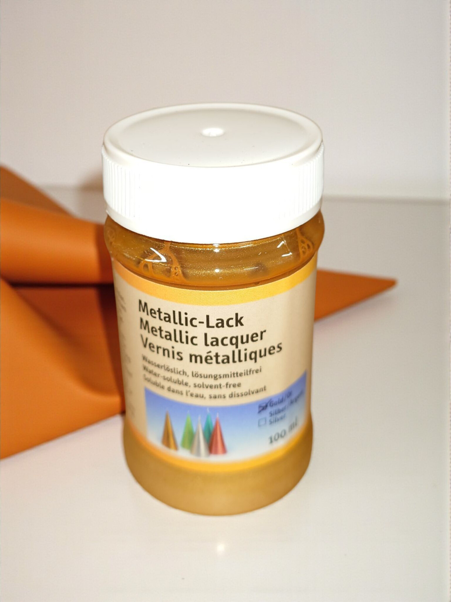 Metallic Lak Goud 100 ml - Zelf kaarsen maken - De Kaarswinkel