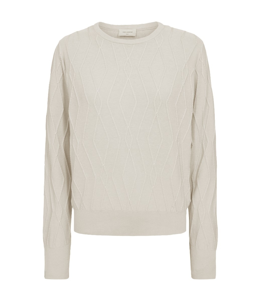 FreeQuent | Dames pullover "Cotty" katoen structuur moonbeam | €39,95 ...