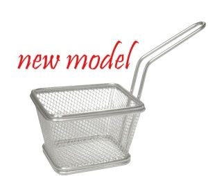 Frietmandje inox rechthoekig 10x9xH6cm 10213