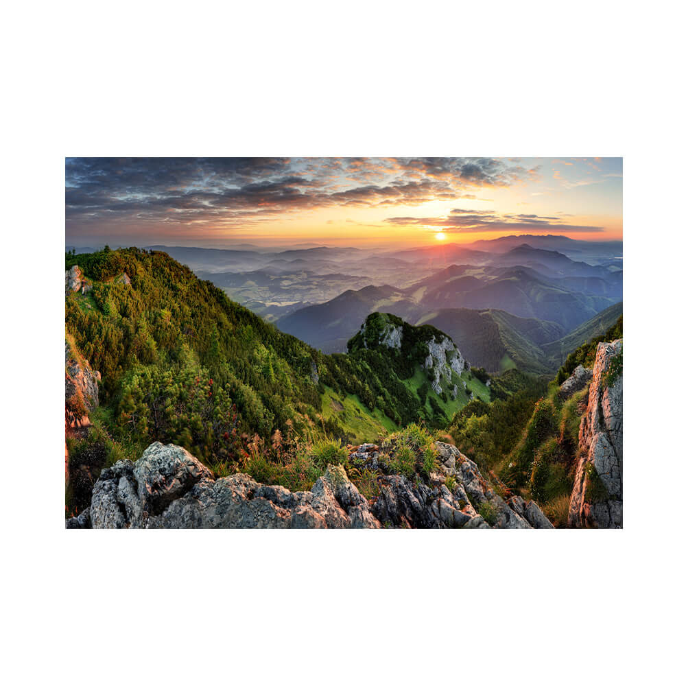 Akustikbild "Mountain Valley" traumhafte Berglandschaft mit Wirkung ...
