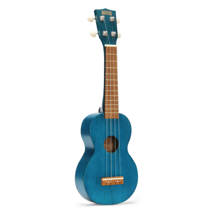 Mahalo Soprano Ukulele Kahiko MK1, Transparent Blue - Intasound Music