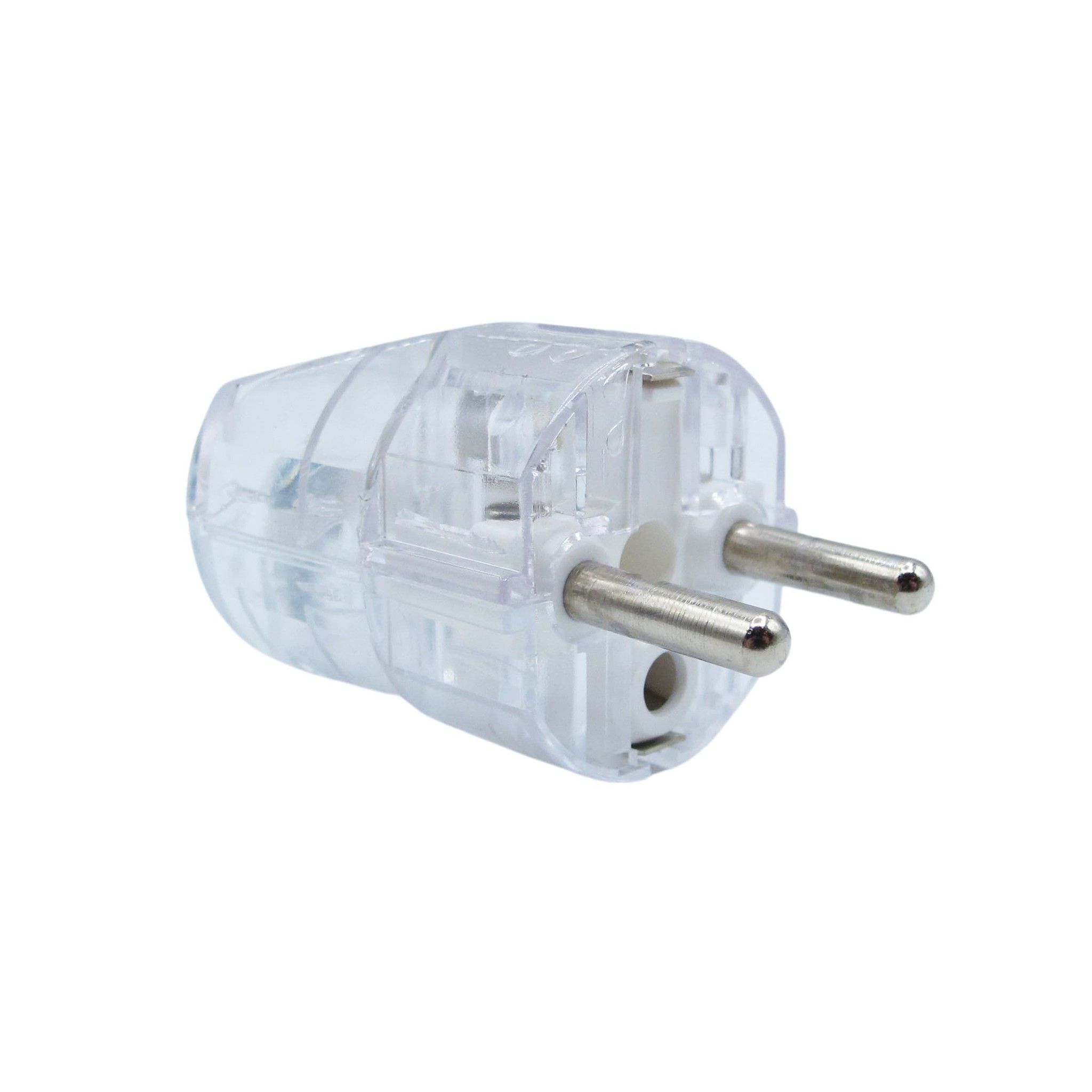 Plug round matte transparent (grounded) - Kynda Light