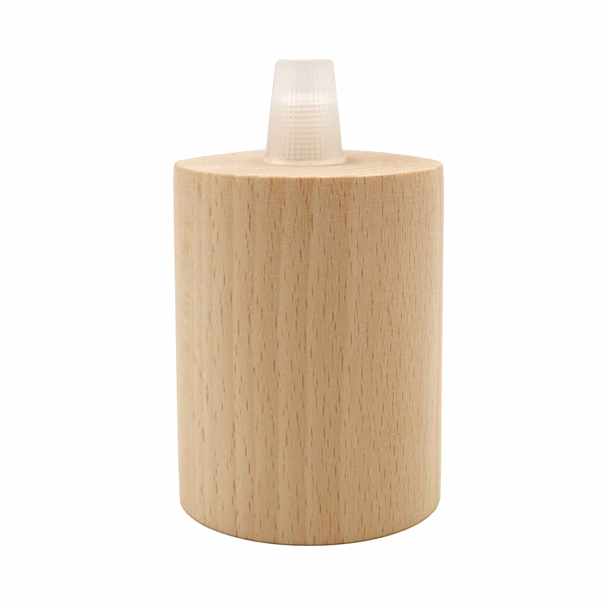 Wooden Lamp Holder 'Woody' Cylinder E27 - Kynda Light