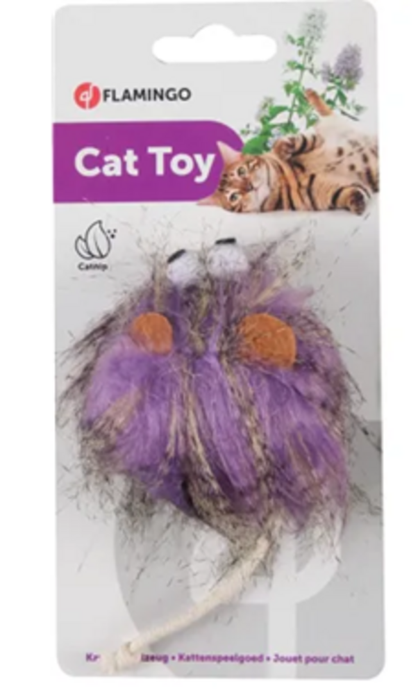 Pluche Pluche Wooly Monster Kattenspeeltje met Catnip – 7 cm ...