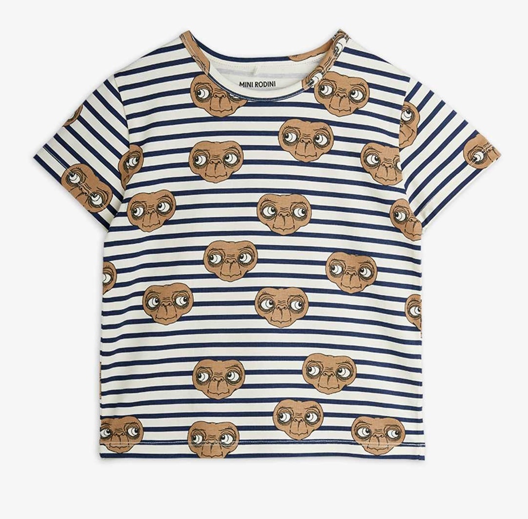 Mini rodini E.T. stripe aop ss tee - multi - Adorablekidzz
