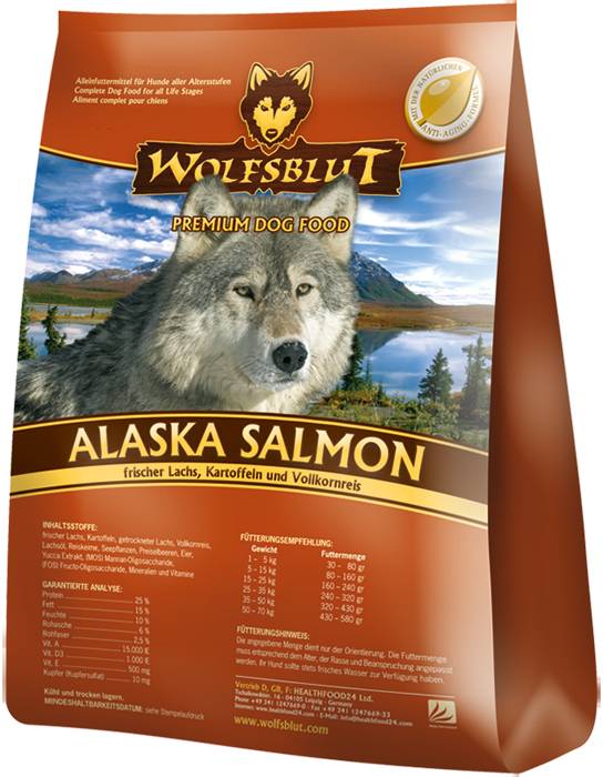 Trockenfutter Alaska Salmon von Wolfsblut - Flöckchens Hundeladen