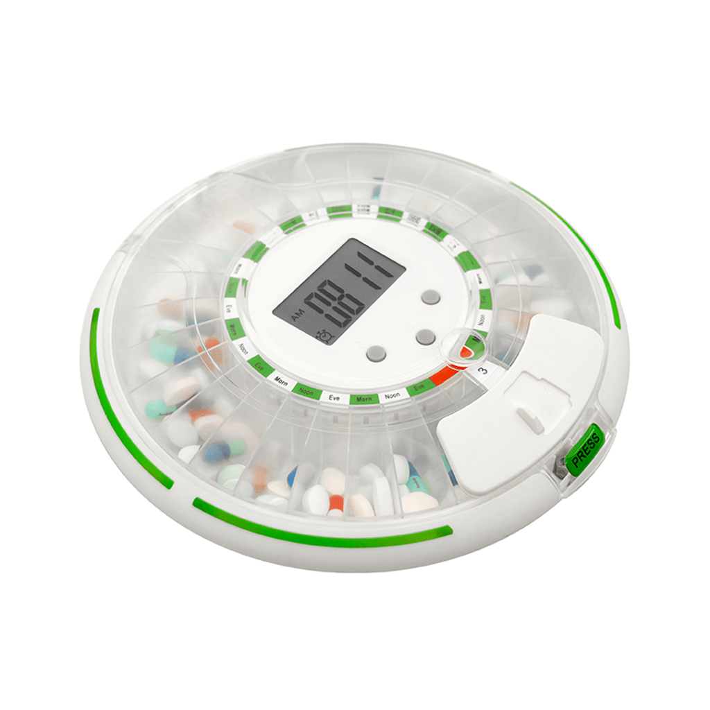 Secure Pill Box with Loud Alarm and Flashing Light| Free shipping ...