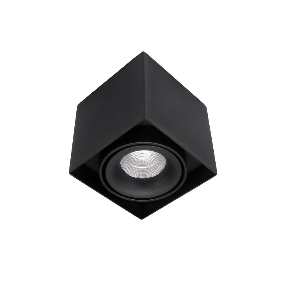 Surface-mounted Luminaire black LED 9w 2700k dimbaar - R&M Lighting