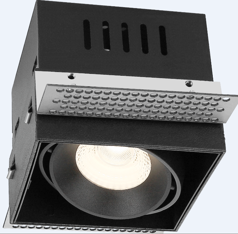 Trimless LED downlight black dimmable | LED lighting - R&M Lighting