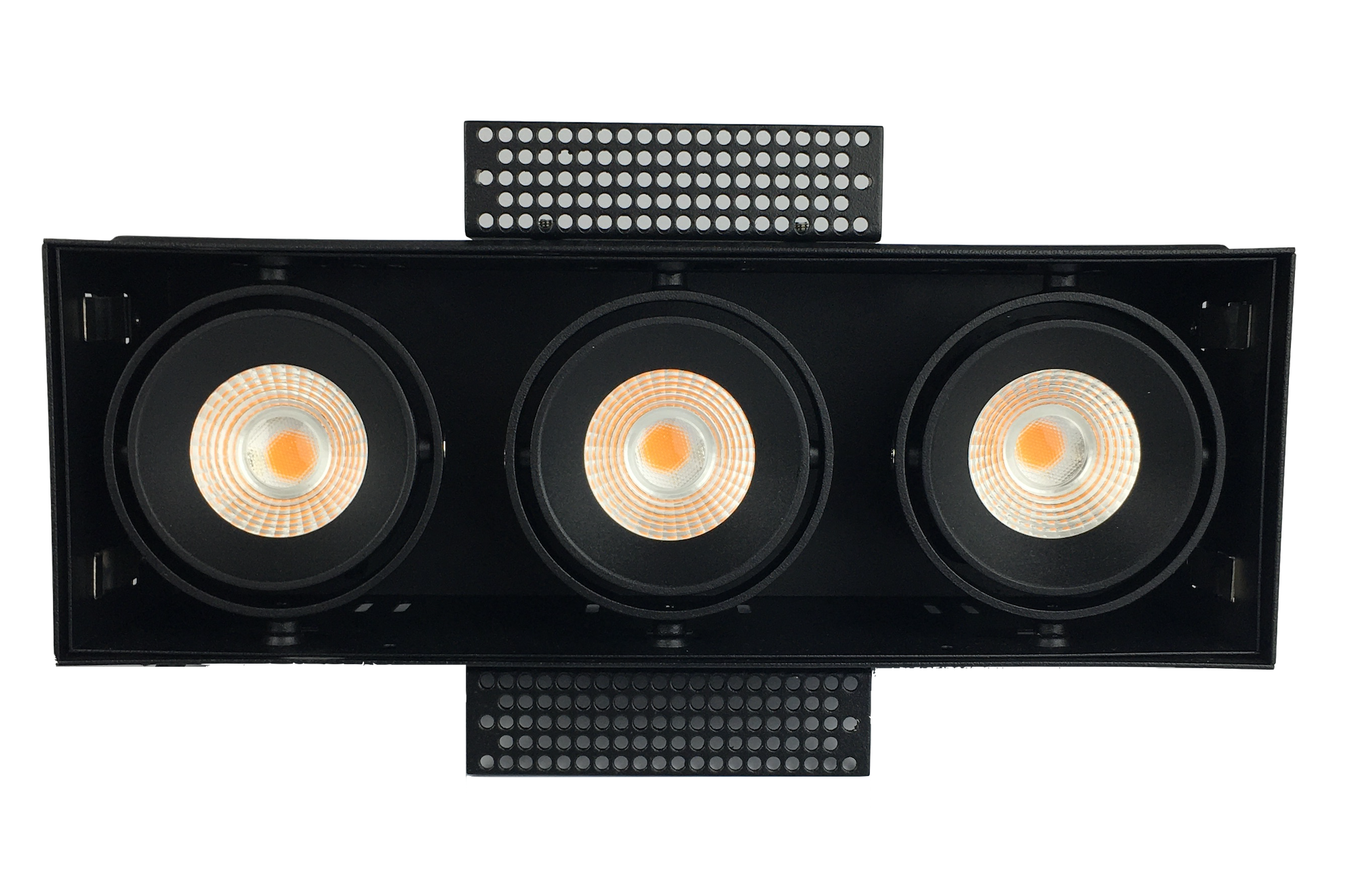 Trimless triple LED recessed luminaire 3x8 Watt - R&M Lighting