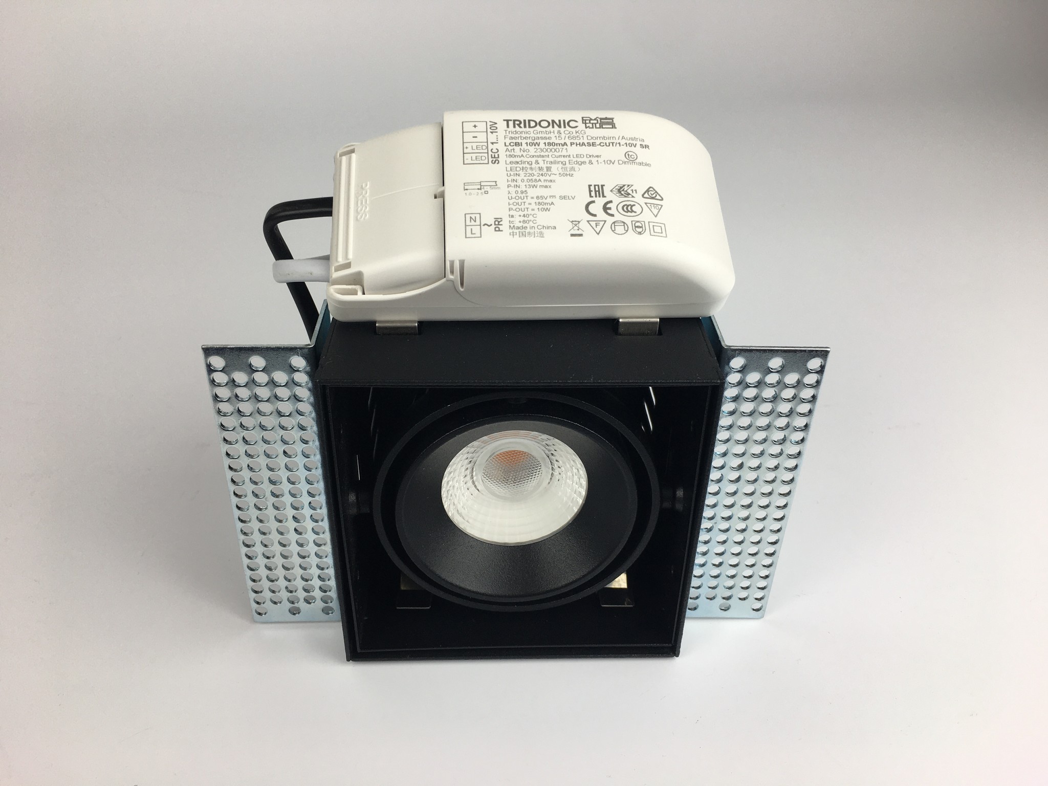 Trimless LED downlight black dimmable | LED lighting - R&M Lighting