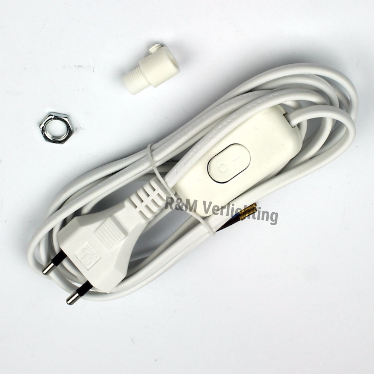 Aansluitset snoer met schakelaar en trekontlaster - R&M Verlichting