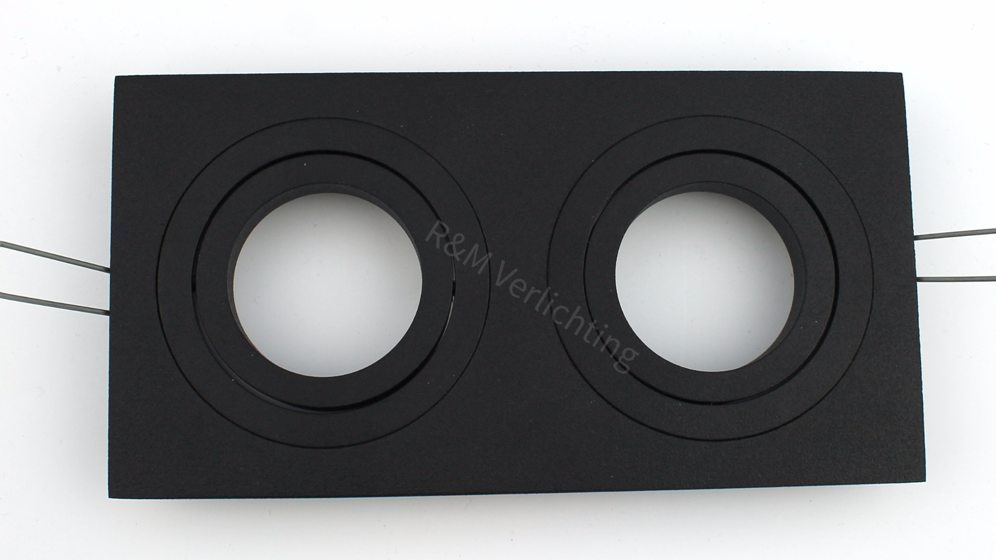 R&M Line Downlights double lamps black 12v / 230v - R&M Lighting