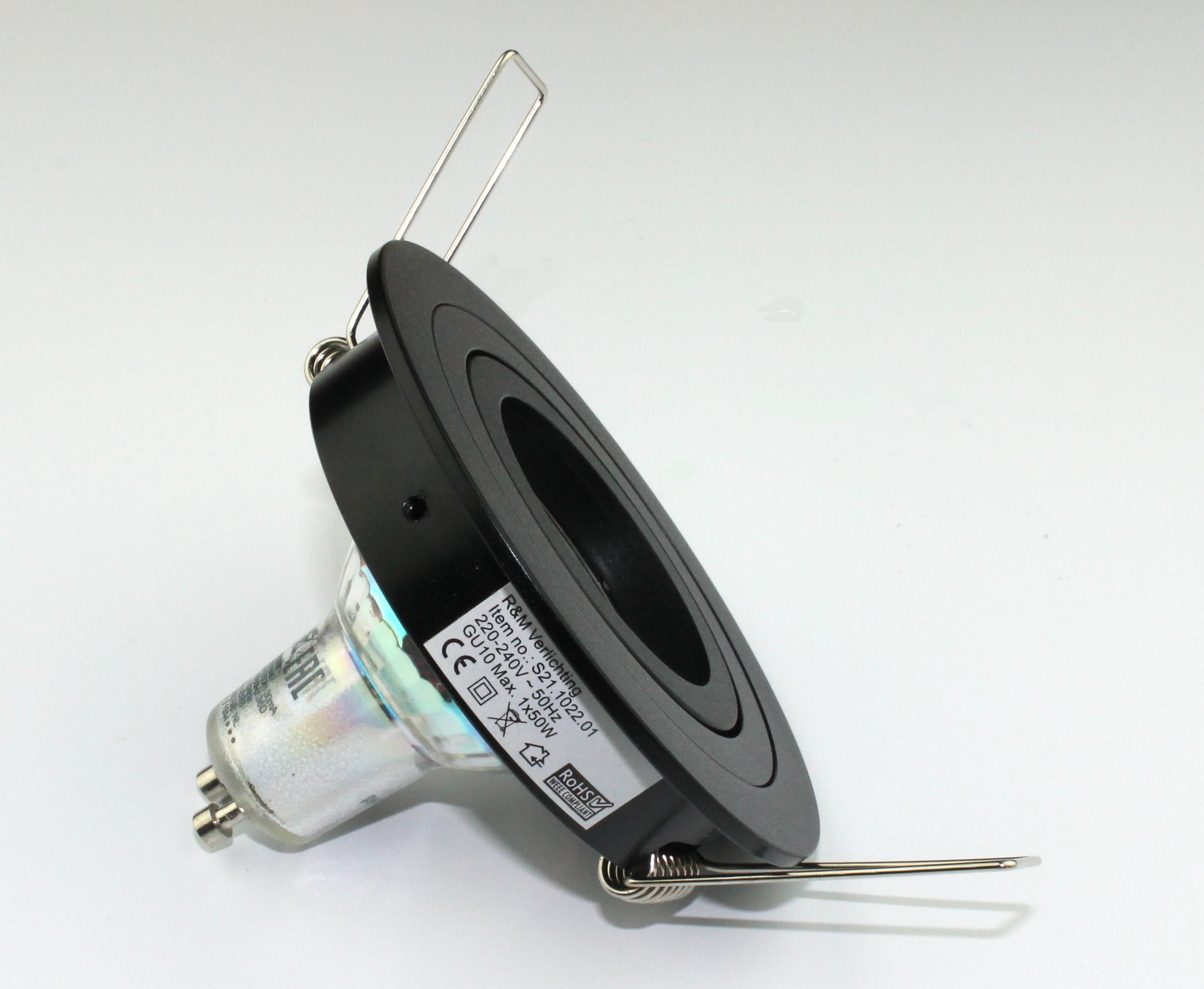 Recessed luminaire / Recessed spot black GU10 tiltable - R&M Lighting