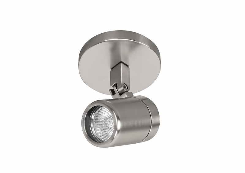 Bathroom surface mounted spotlight RAIN 1 light steel GU10 IP44 - R&M ...