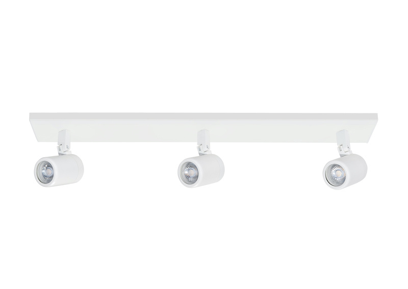 Bathroom beam spotlight RAIN 3 light white GU10 IP44 - R&M Lighting