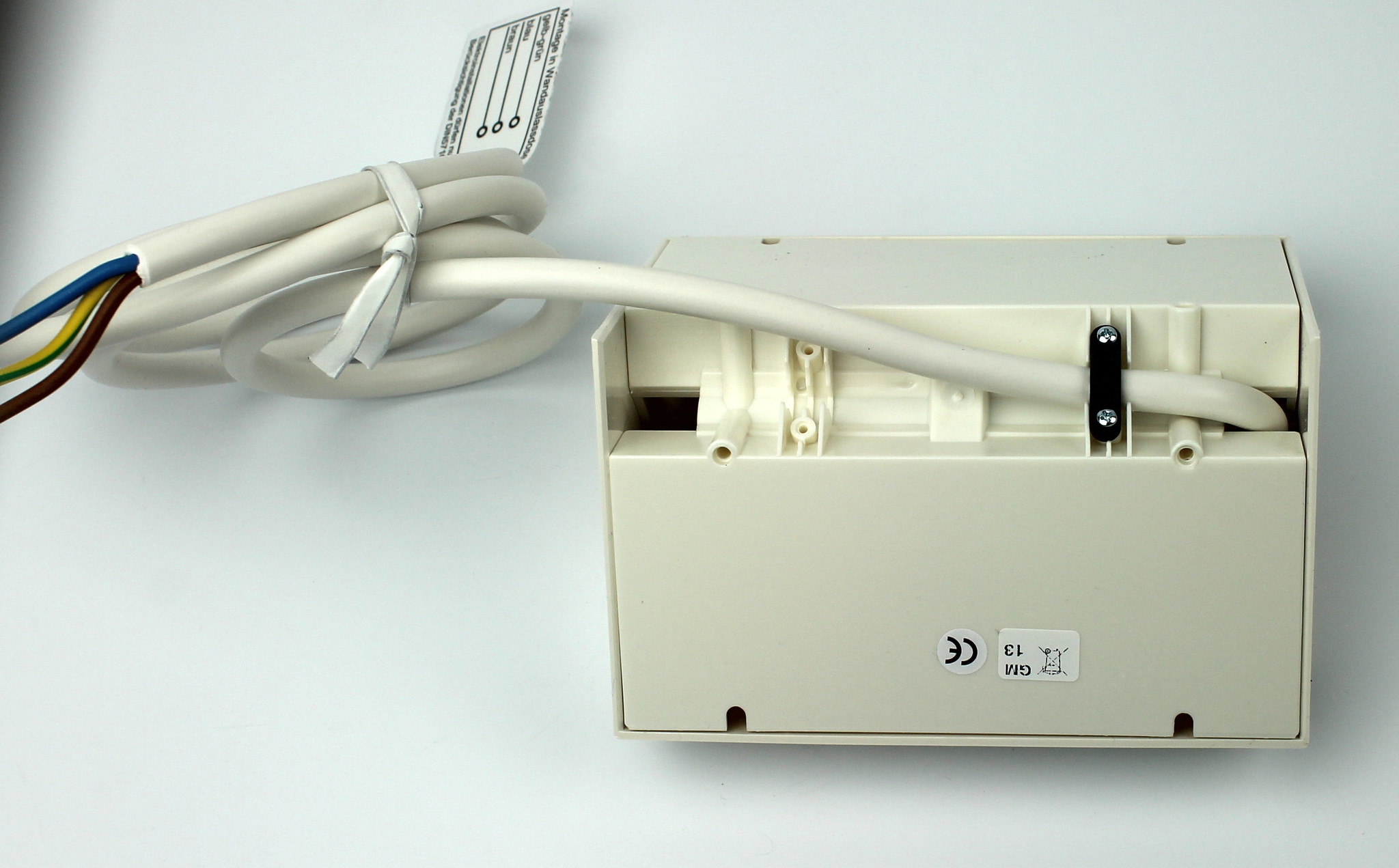 Double socket grounded for corner mounting - R&M Lighting