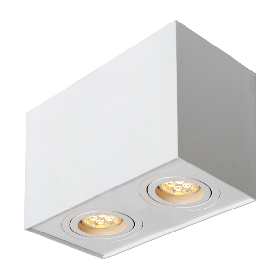 Surface-mounted LED downlight double obi2 GU10 white - R&M Lighting