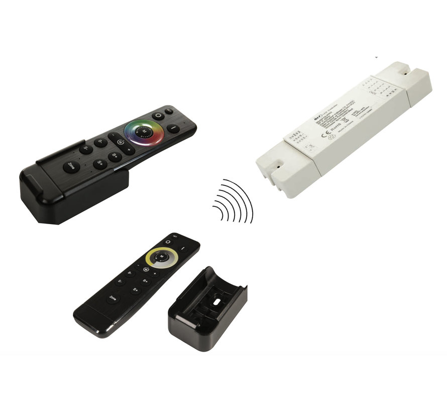 2,4Ghz RF afstands bediening voor RGB+RGBW+CT+DIM - R&M Verlichting