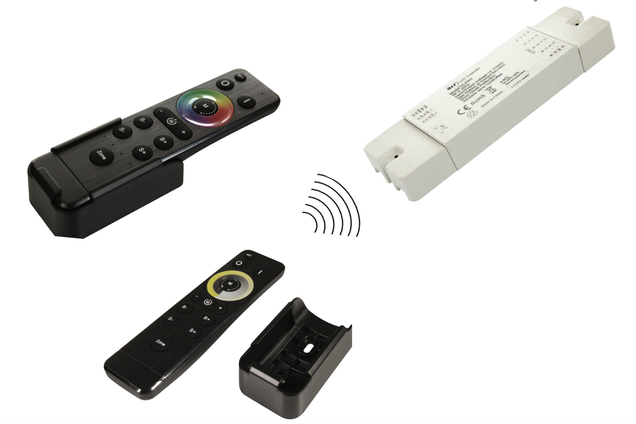 2,4Ghz RF remote controler for RGB+RGBW+CT+DIM - R&M Lighting