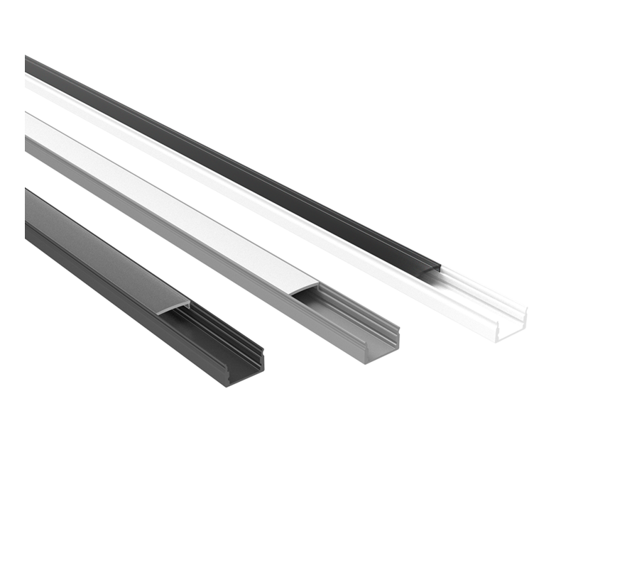 Alupro Curve LED profiel aluminium opbouw voor LED strips - R&M Verlichting