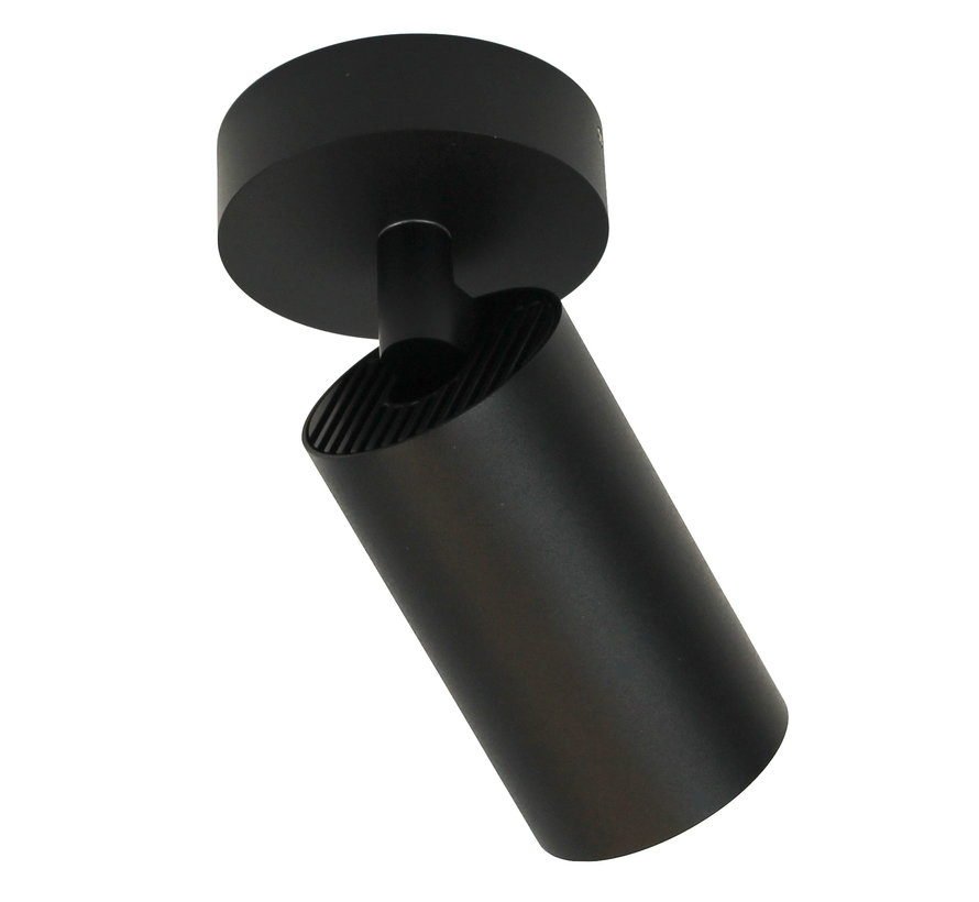 Opbouw spot Galex mini LED draaibaar en kantelbaar zwart - R&M Verlichting