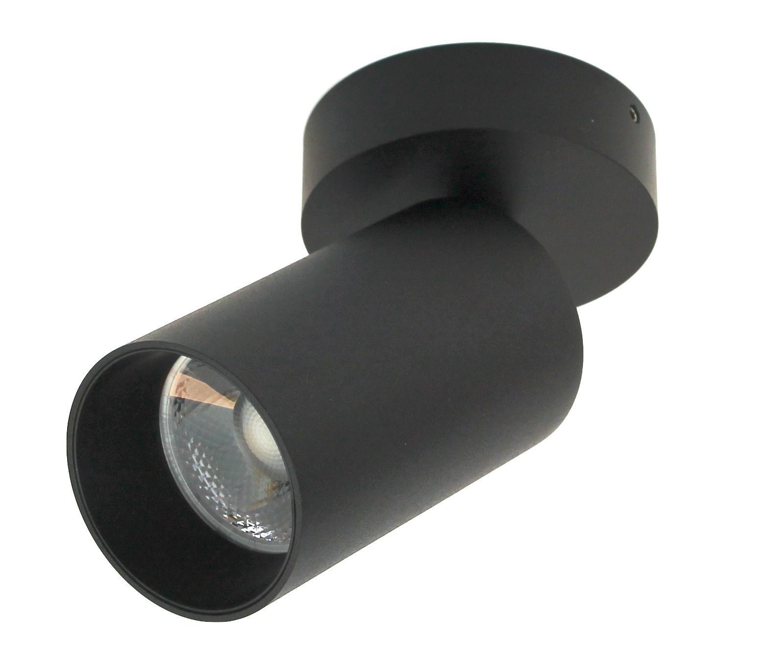 Opbouw spot Galex mini LED draaibaar en kantelbaar zwart - R&M Verlichting