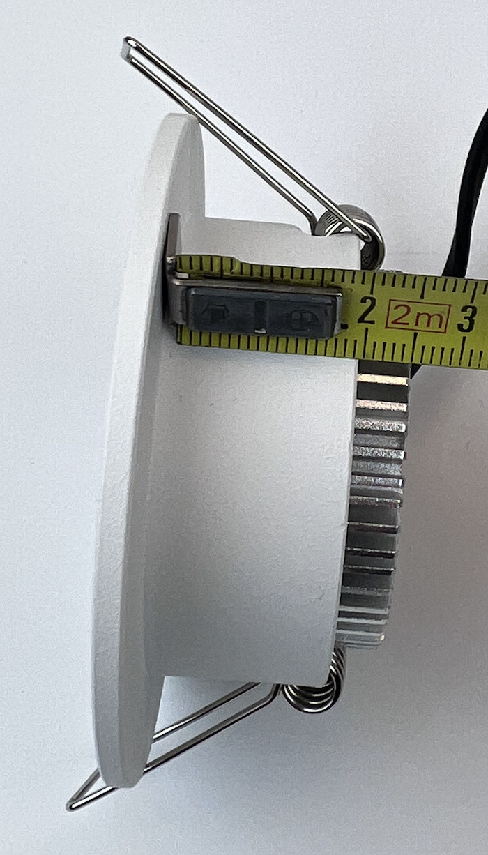 Recessed spotlight LED 6W with low installation depth 25mm dimm ...