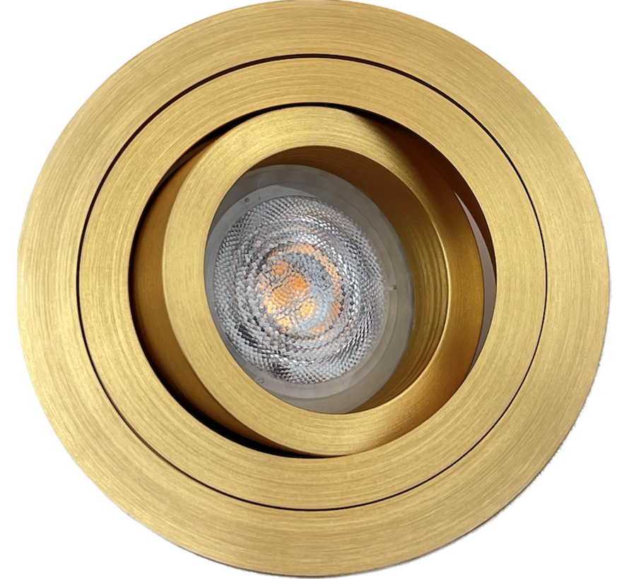 Recessed luminaire / Recessed spot gold GU10 tiltable - R&M Lighting