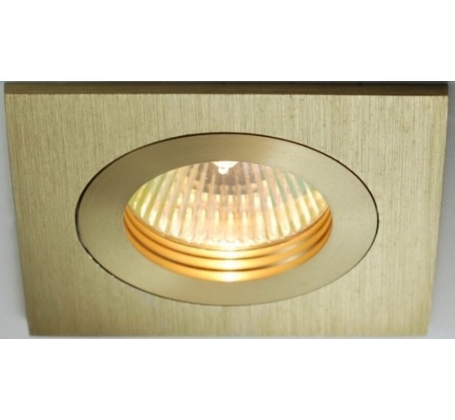 square recessed downlight | gold lighting fixture - R&M Lighting