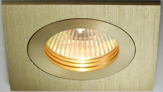 square recessed downlight | gold lighting fixture - R&M Lighting