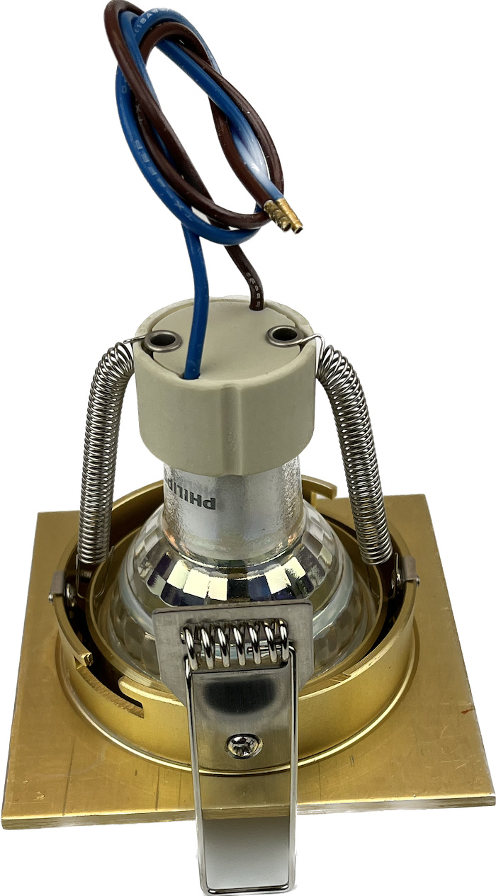 square recessed downlight | gold lighting fixture - R&M Lighting