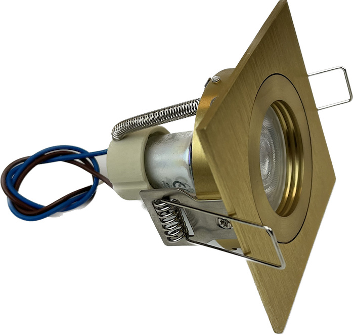 square recessed downlight | gold lighting fixture - R&M Lighting