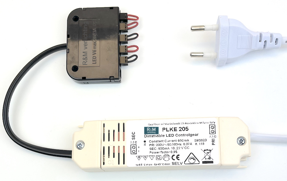 LED driver set equipped with series distribution block 500mA 11Watt di ...