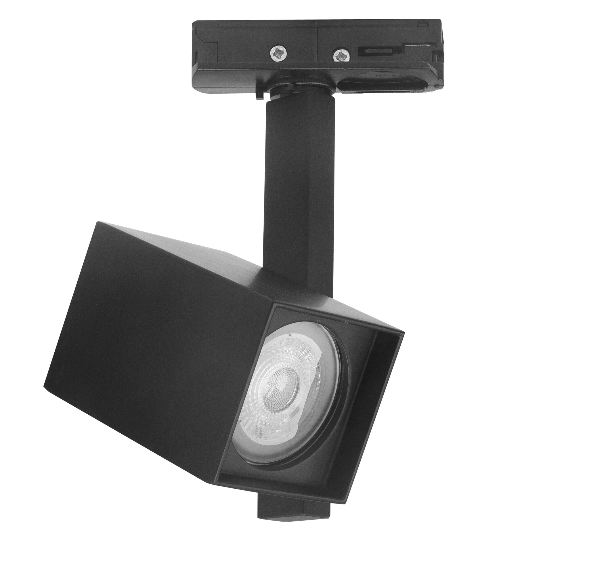 1 Phase rail spot GU10 square black - R&M Lighting
