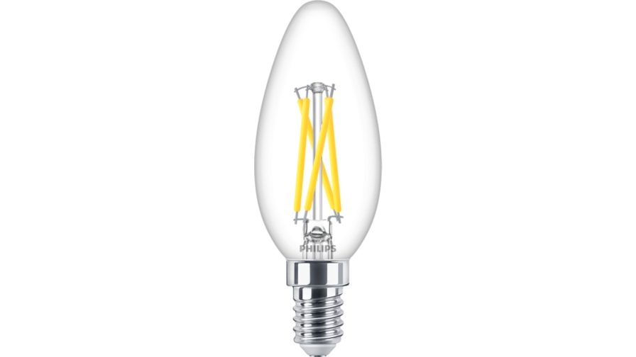 Philips LED E14 Candle 2.5W Dim To Warm - R&M Lighting