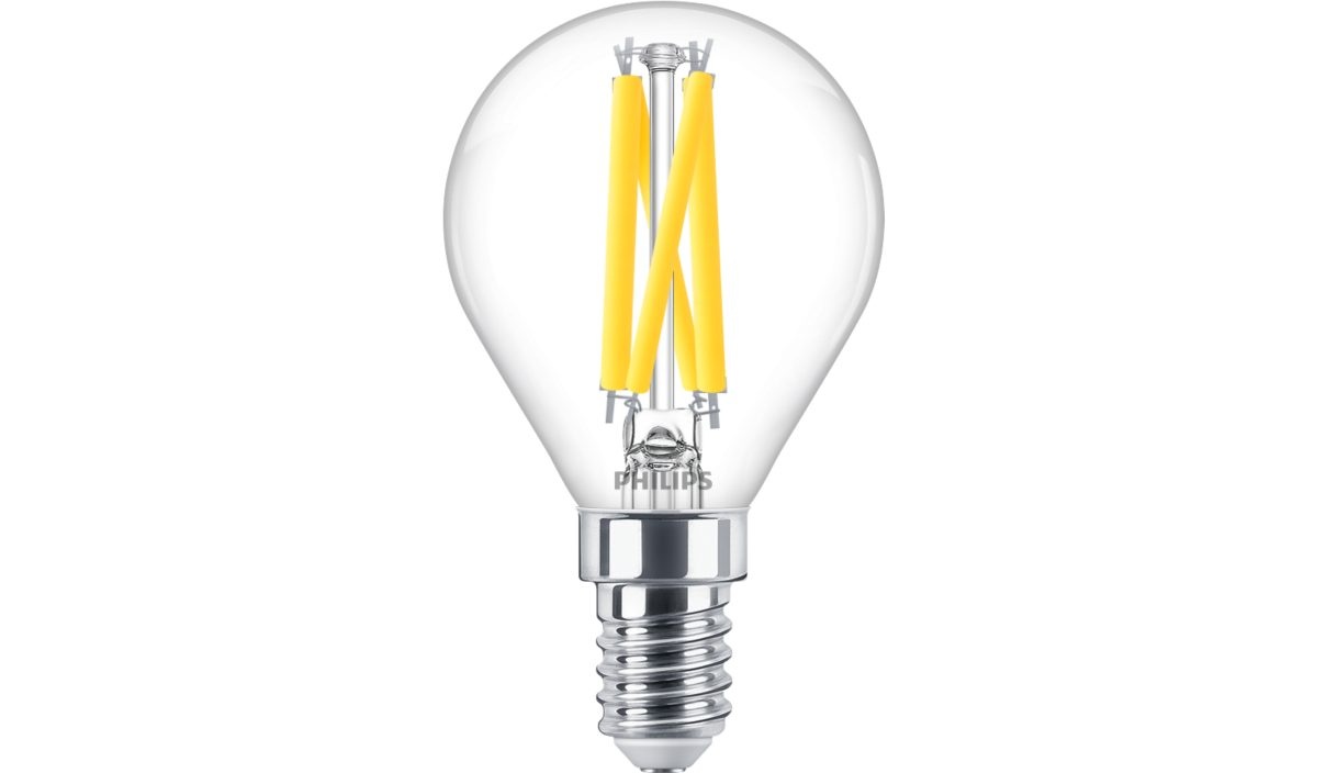 Philips MASTER LED E14 Clear Filament Bulb 5.9W Dim to Warm - R&M Lighting