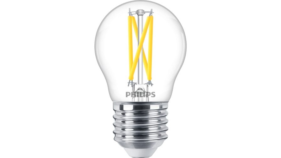 Philips MASTER LED E27 Clear Filament Bulb 2.5W Dim to Warm - R&M Lighting