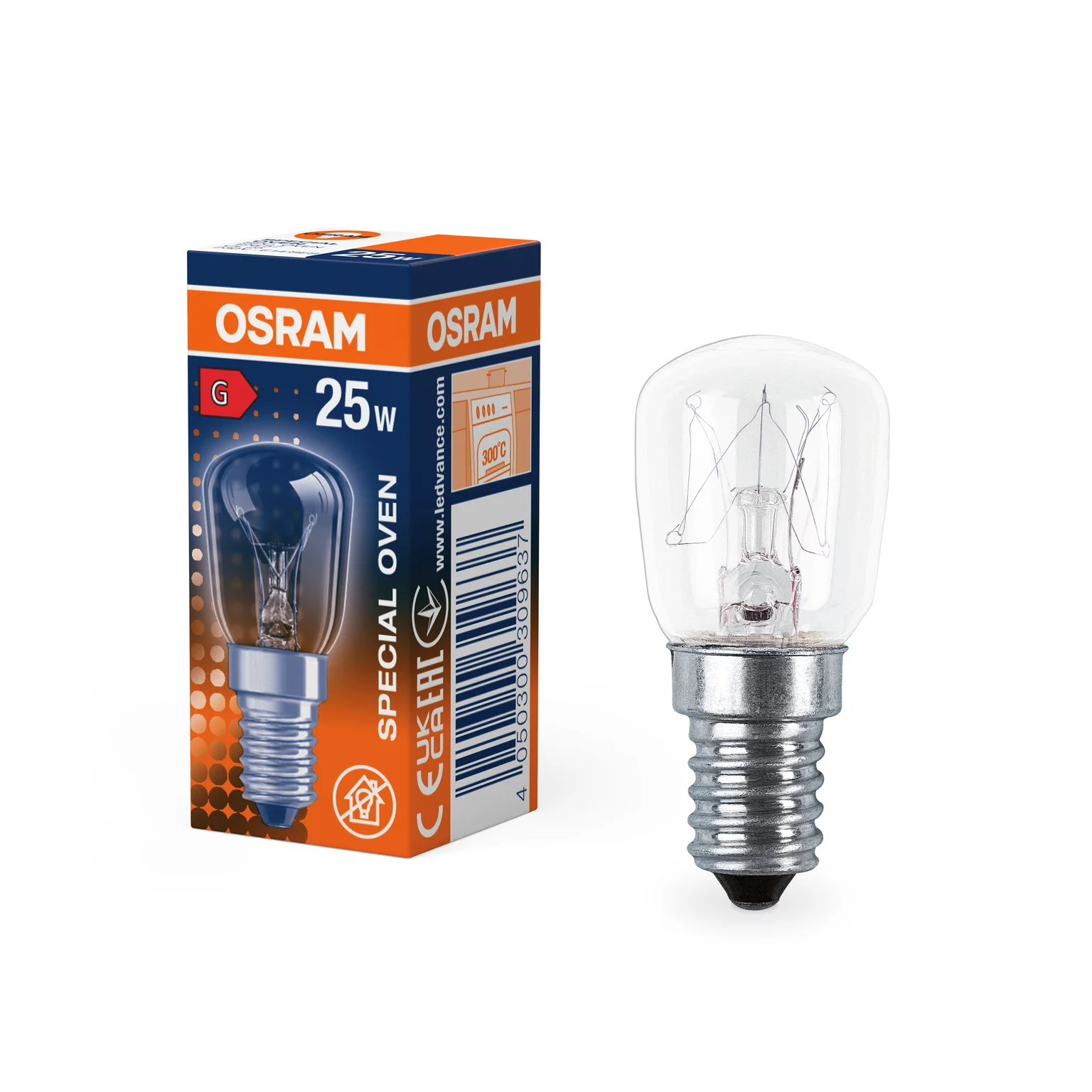 Osram SPC T26 25W E14 Oven Bulb – Heat & Cold Resistant – For Ovens ...