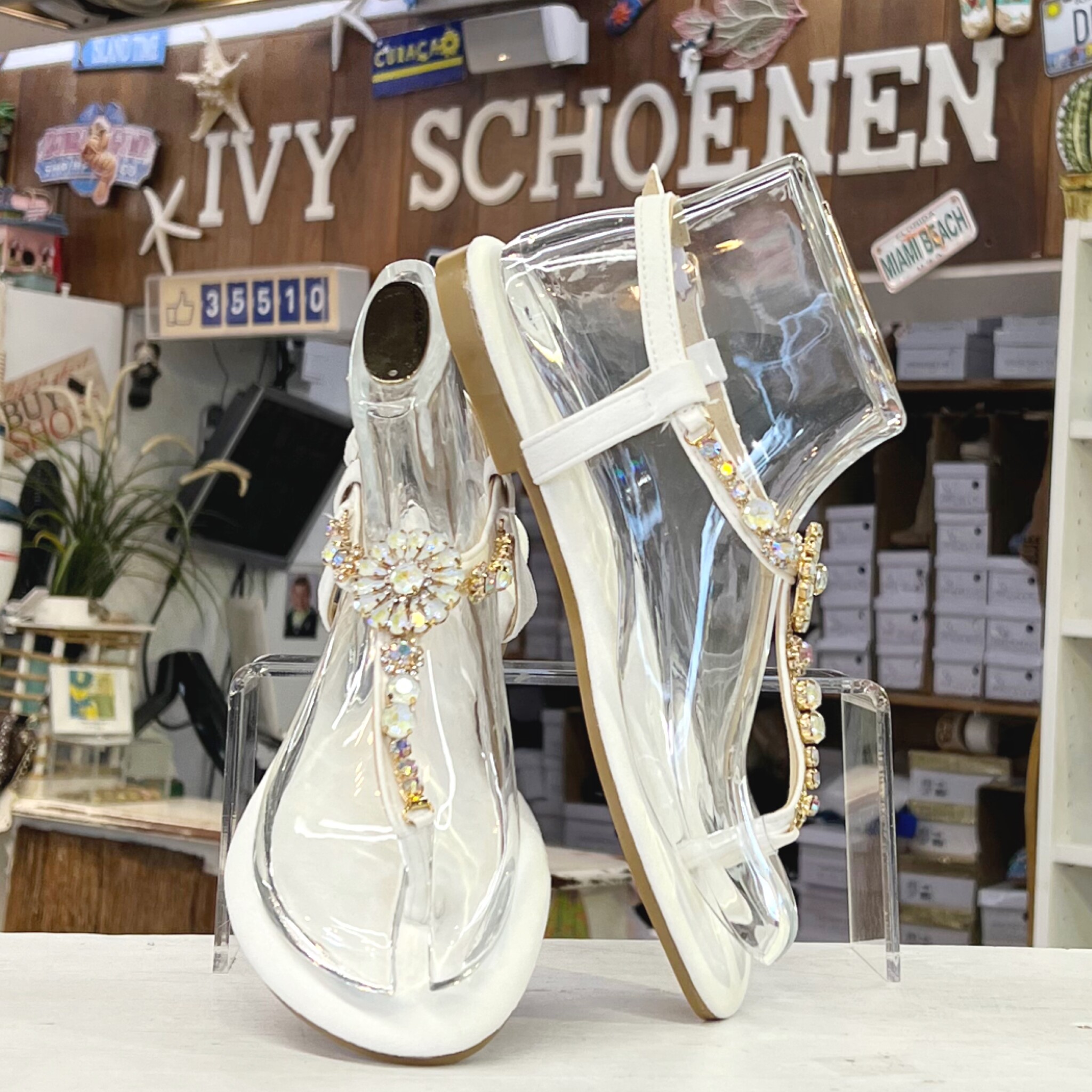 Sandaal ALICE - Wit - Ivyschoenen