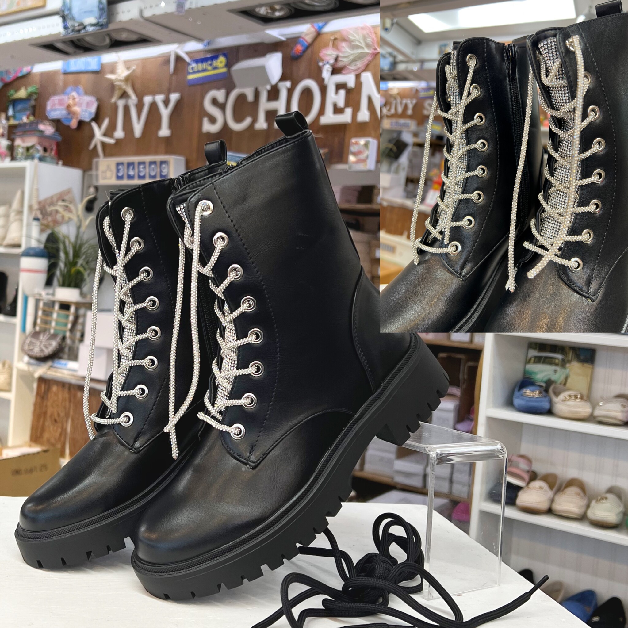 Boots CALLISTA - Zwart - Ivyschoenen