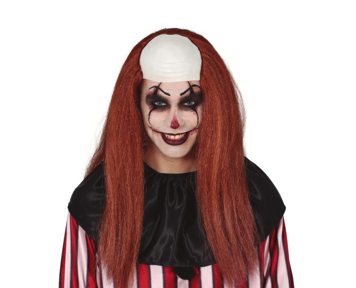 Halloween Pruik Half Kaal - Partywinkel