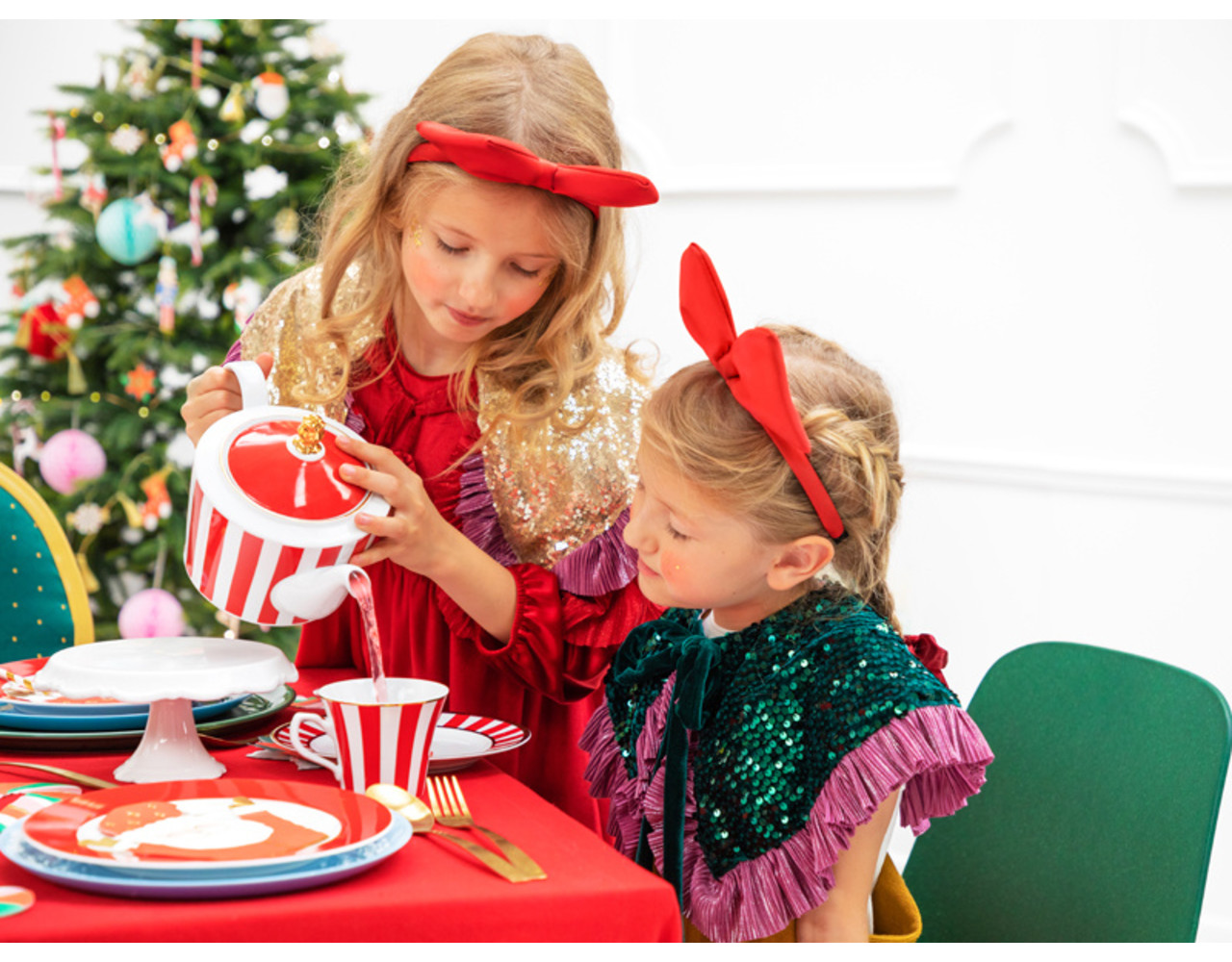 Haarband Rode Strik 21cm - Partywinkel