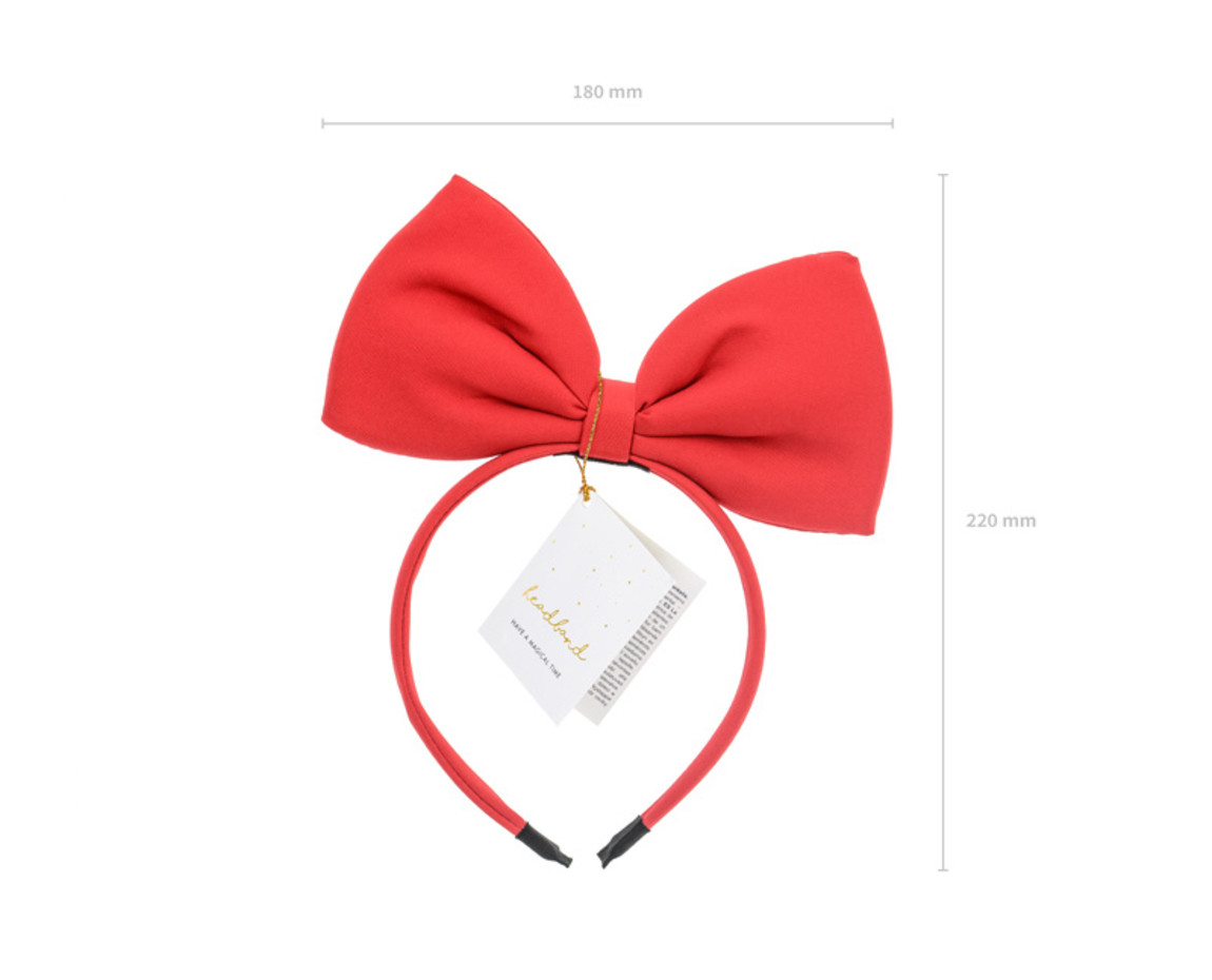 Haarband Rode Strik 21cm - Partywinkel