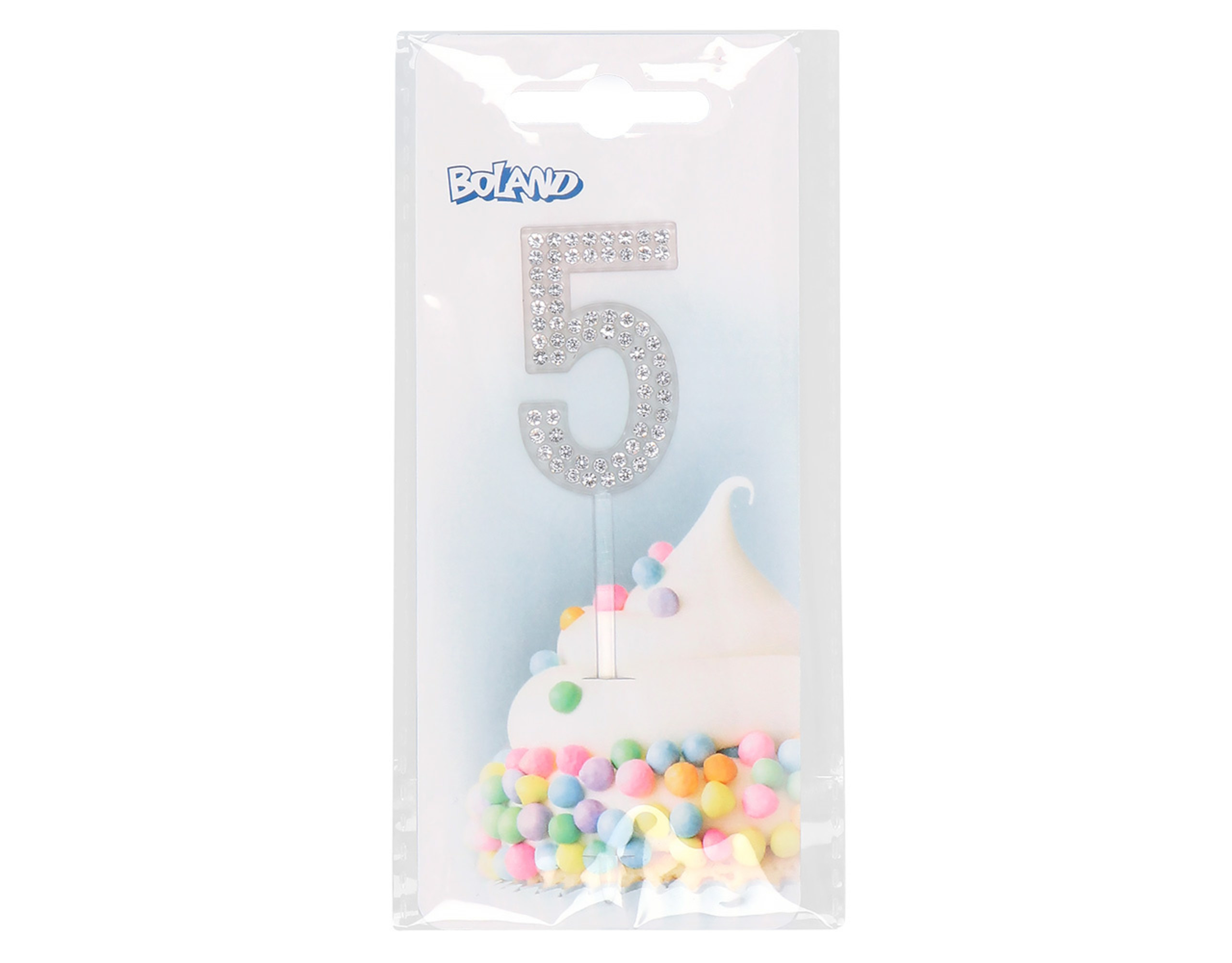 5 Jaar Taarttopper Diamant 10,5cm - Partywinkel