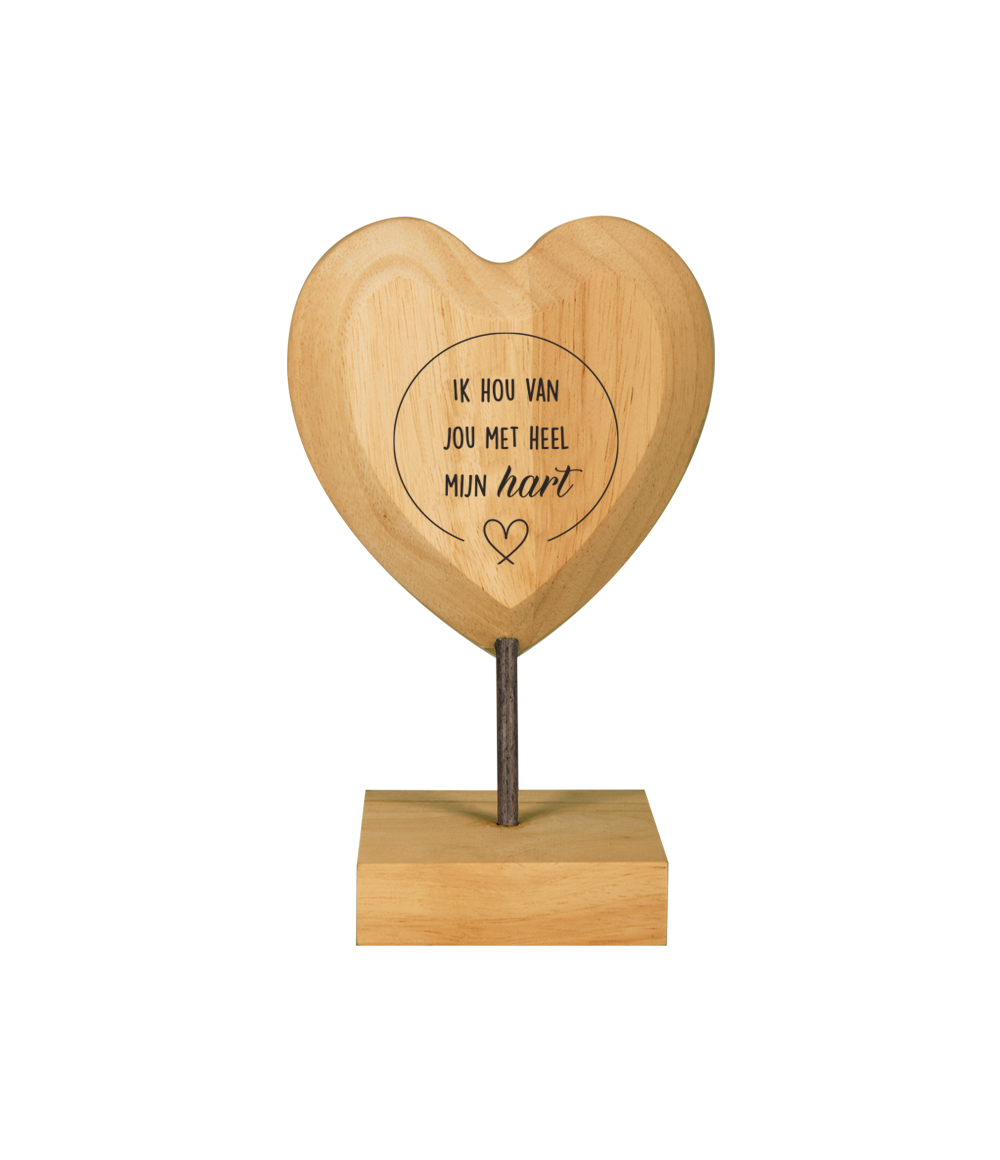 Houten Hart Ik Hou Van Jou Partywinkel