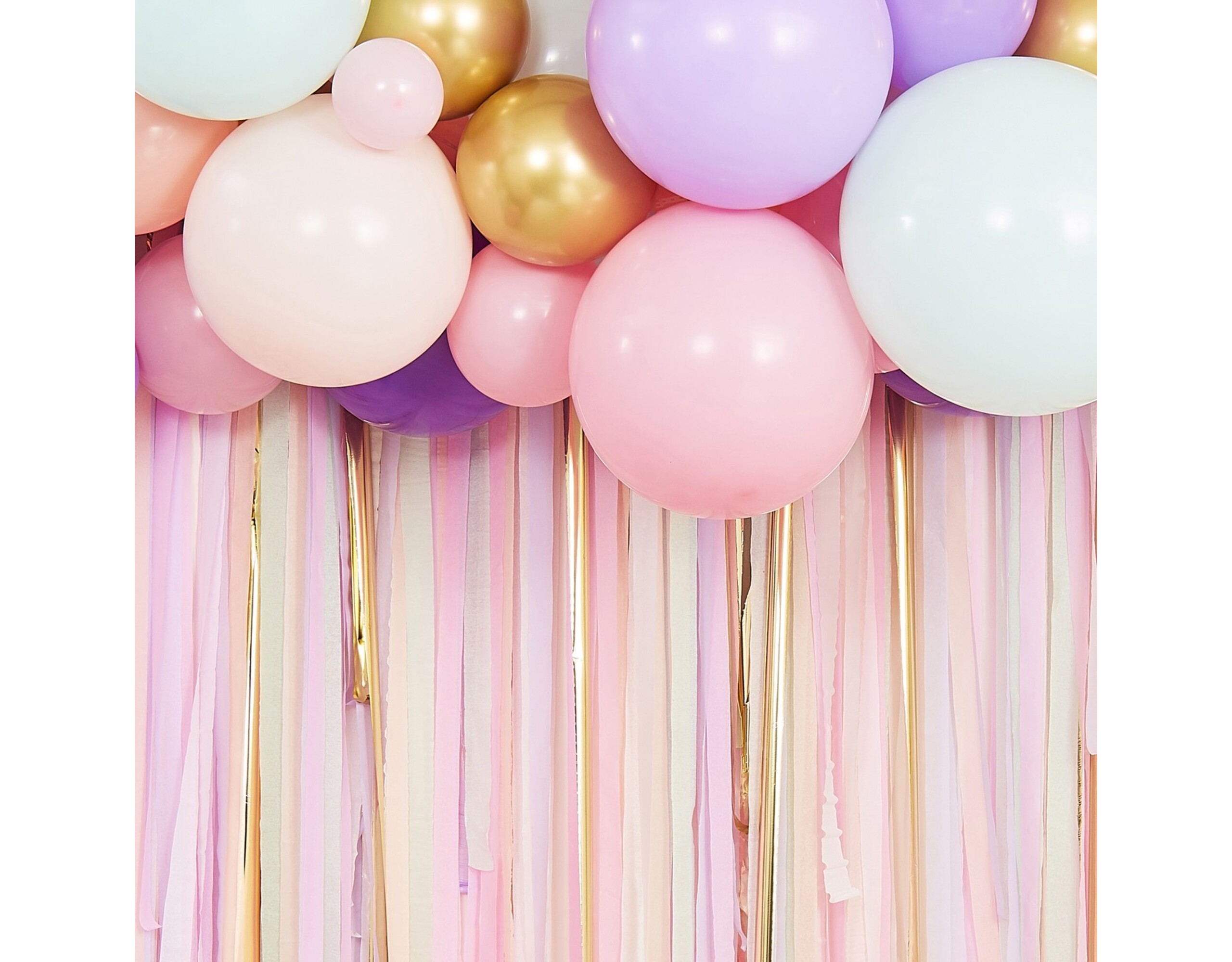 Gekleurde Hangdecoratie Slinger Met Ballonnen 3m - Partywinkel