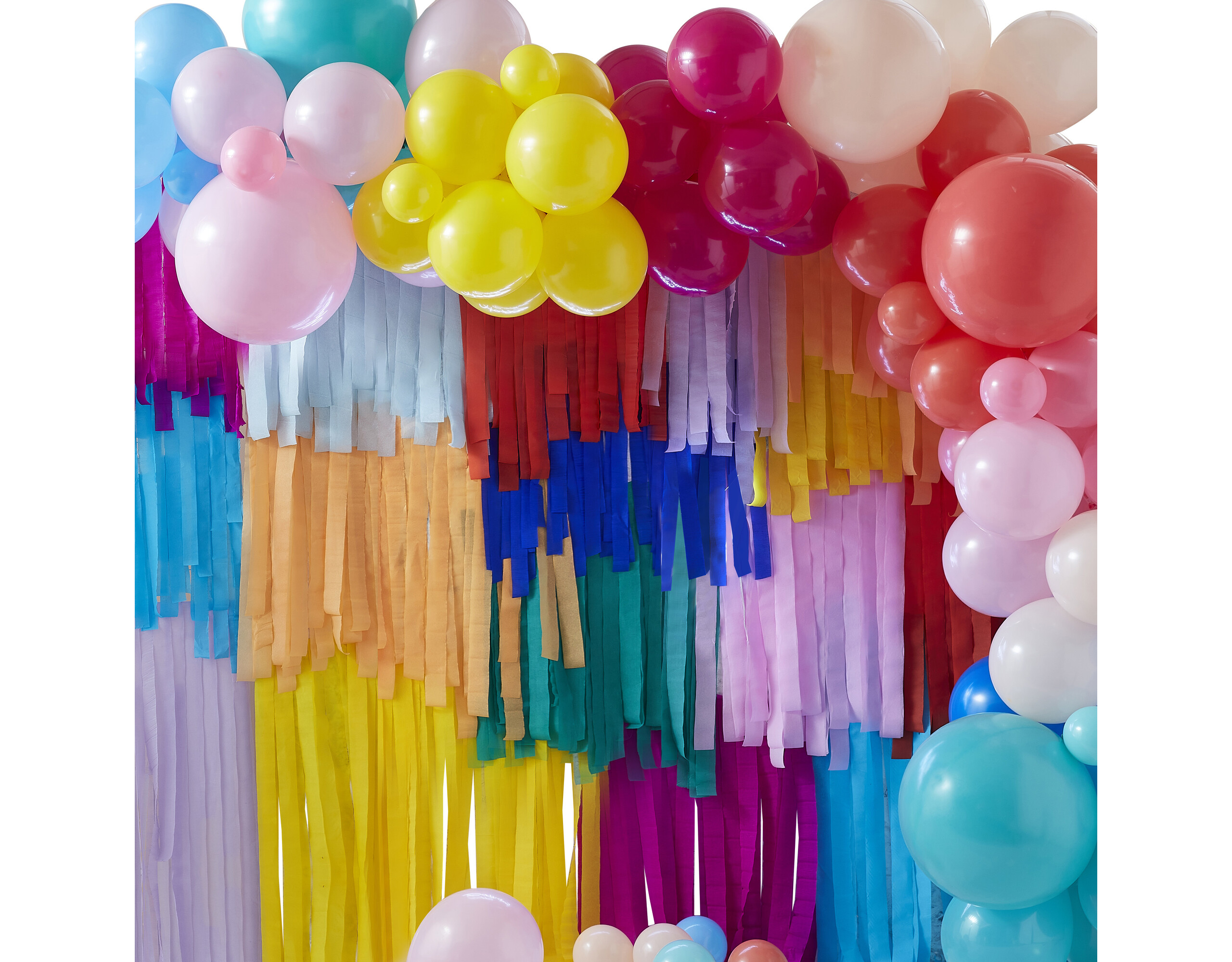 Gekleurde Wanddecoratie Slingers En Ballonnen - Partywinkel