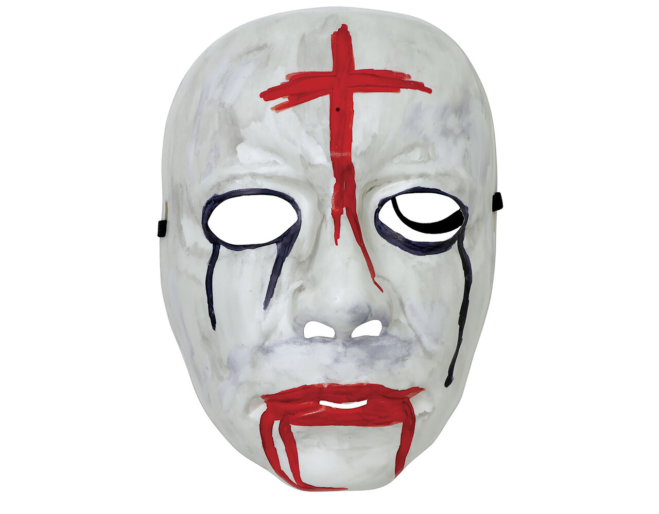Rood Witte Halloween Masker Kruis - Partywinkel